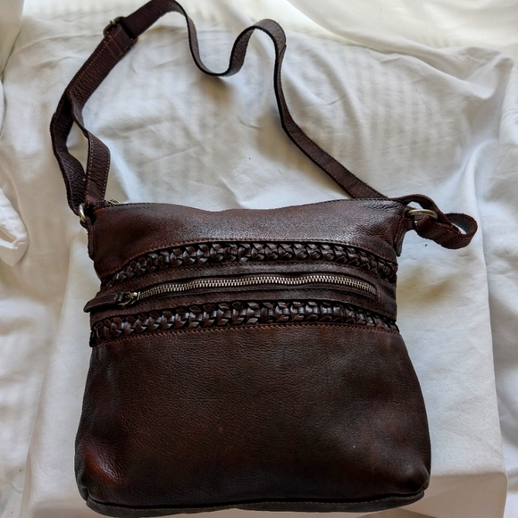 Bags | Valencia Holland Brown Leather Crossbody Bag | Poshmark